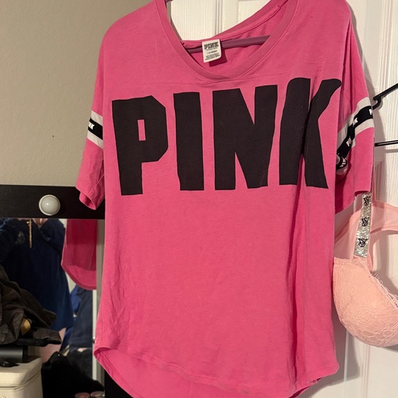 PINK Victoria's Secret | Tops | Pink Victorias Secret Vibrant Tee ...